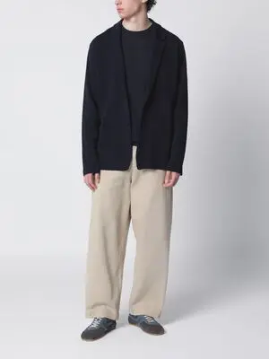 ROBERTO COLLINA Single-breasted Cotton Blazer - Blue