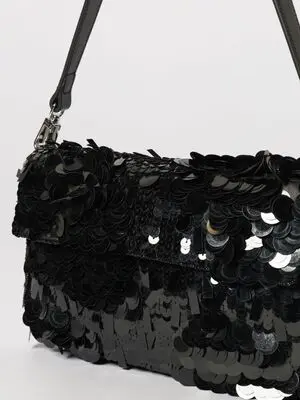 Staud Timmy Rectangular Mini Shoulder Bag With Sequins And Removable Handle