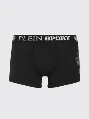 PLEIN SPORT Stretch Cotton Blend Boxer Shorts Philipp Plein - Black