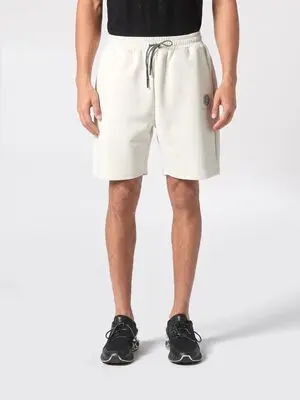 PLEIN SPORT Technical Stretch Fabric Jogging Shorts - Grey