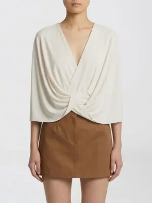 Alaïa Viscose Bodysuit Blouse - Cream