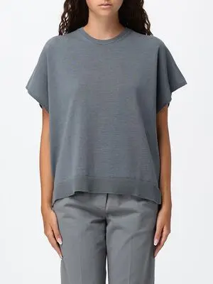 ALYSI Short Sleeve Jumper - Grey
