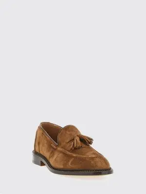 TRICKER'S Suede Calfskin Tassel Loafers - Brown