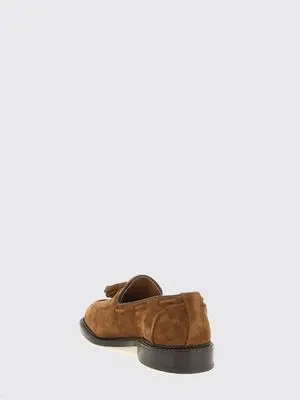 TRICKER'S Suede Calfskin Tassel Loafers - Brown
