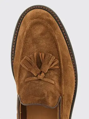 TRICKER'S Suede Calfskin Tassel Loafers - Brown