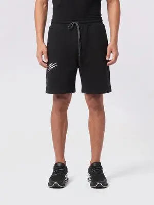PLEIN SPORT Technical Stretch Fabric Jogging Shorts - Black