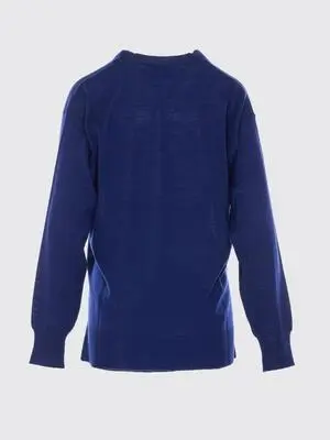 AMI Paris Wool And Silk Crew Neck Sweater - Ink