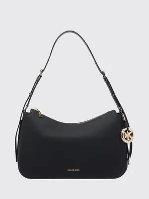 Michael Kors Nolita Medium Pebbled Leather Shoulder Bag - Black