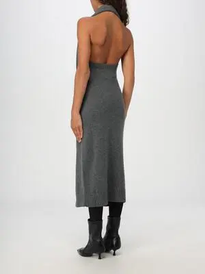 COURREGES Sleeveless Knit Maxi Dress With Halter Neck