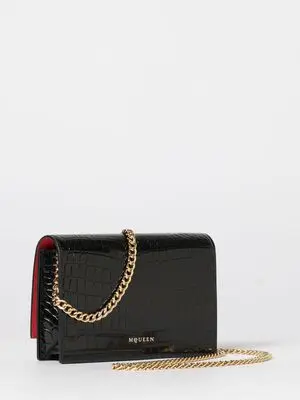 Alexander McQueen Crocodile Print Leather Bag