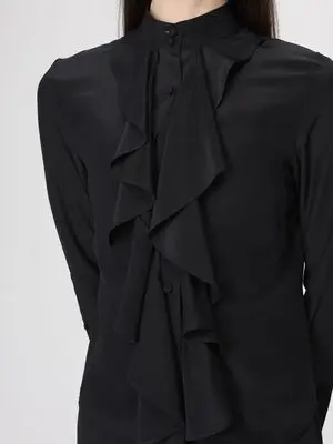 Alexander McQueen Elegant Silk Ruffled Shirt