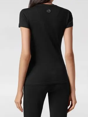 PLEIN SPORT Cotton T-shirt With Laminated Logo