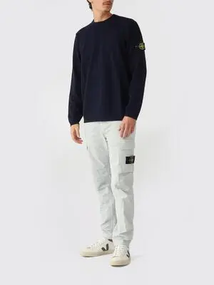 Stone Island Cotton Crew Neck Jumper - Blue