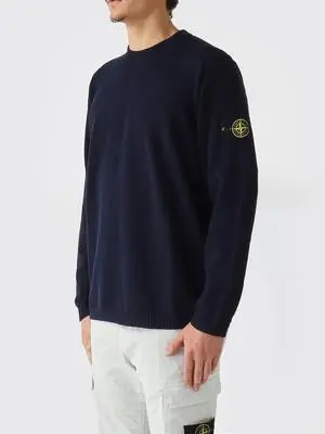 Stone Island Cotton Crew Neck Jumper - Blue