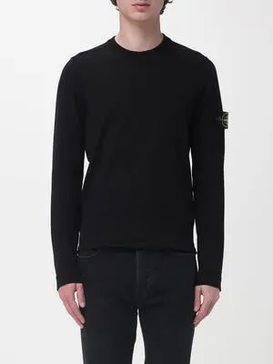 Stone Island Cotton Crew Neck Pullover - Black