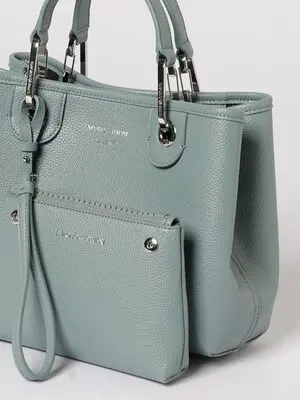 Emporio Armani Top Handle Bag With Detachable Strap - Grey 1
