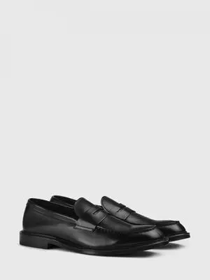 DOUCAL'S Smooth Calfskin Leather Loafers