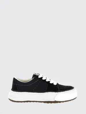 Mihara Yasuhiro Low Top Leather And Cotton Canvas Sneakers - Black
