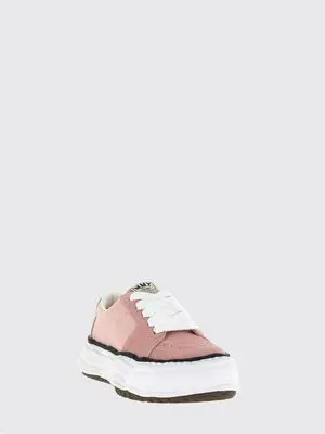 Mihara Yasuhiro Low Top Leather And Cotton Canvas Sneakers - Pink