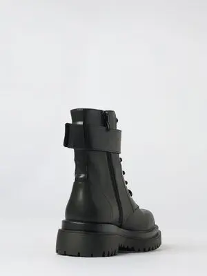 Just Cavalli Lace-up Buckled Combat Boots