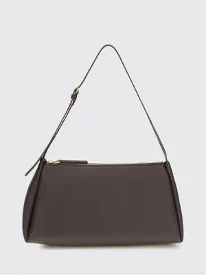 Calvin Klein Aurelis Natural Grain Leather Shoulder Bag - Brown