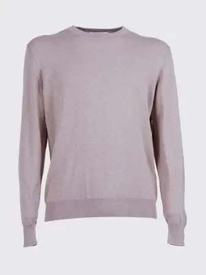 BALLANTYNE Cotton And Silk Crew Neck Sweater - Brown