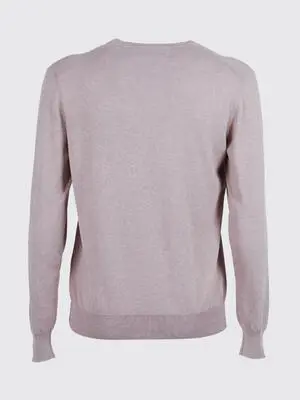 BALLANTYNE Cotton And Silk Crew Neck Sweater - Brown