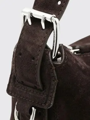LEMAIRE Rectangular Shoulder Bag In Suede Calfskin With Adjustable Handle