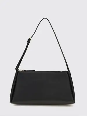 Calvin Klein Aurelis Smooth Calfskin Leather Shoulder Bag - Black