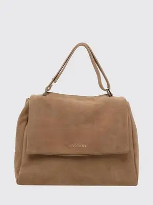 Orciani Sveva Bag In Suede - Biscuit