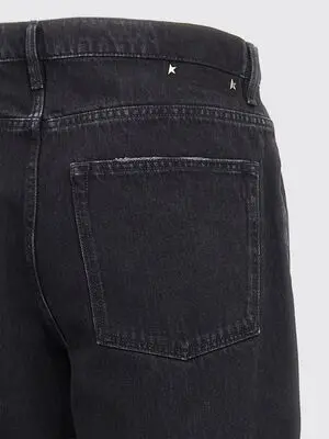 GOLDEN GOOSE Skate Straight Fit Mid-rise Jeans In Cotton Denim