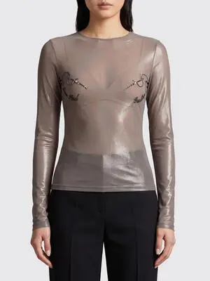 JEAN PAUL GAULTIER Crew Neck Top In Jersey - Grey