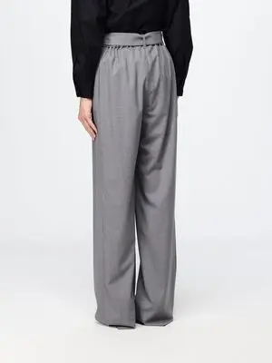 Max Mara Virgin Wool Palazzo Trousers - Grey