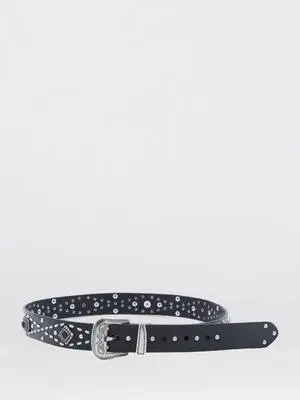 GOLDEN GOOSE Embellished Leather Belt - Black