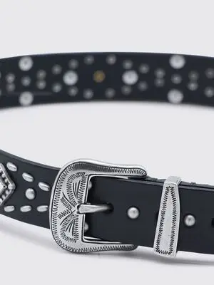 GOLDEN GOOSE Embellished Leather Belt