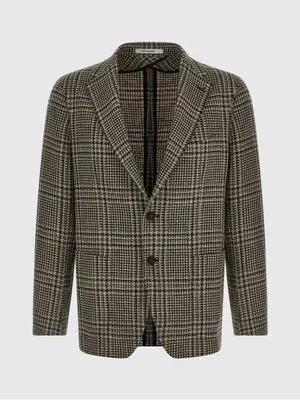 Tagliatore Tailored Plaid Blazer - Brown