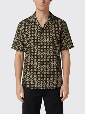 Hugo Cotton Shirt With Logo - Green