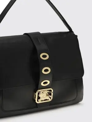 Burberry Rider Lamb Leather Handbag With Ekd Logo