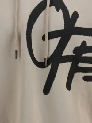 Off-White Cotton Hoodie With Logo