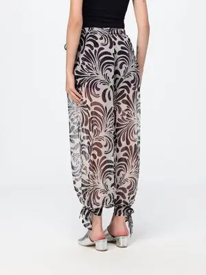 TWINSET Printed Viscose Trousers