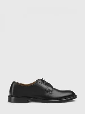 DOUCAL'S Leather Derby Shoes - Black