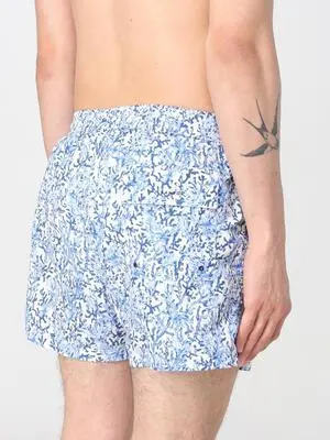KAMPOS Printed Swim Shorts - Gnawed Blue