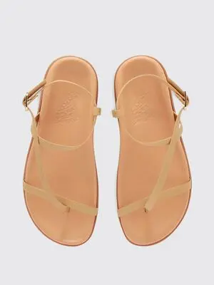 ANCIENT GREEK SANDALS Aimilia Nappa Leather Thong Sandals - Nude