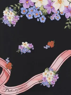 Dolce & Gabbana Floral Silk Scarf