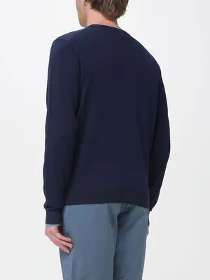 SUN 68 Crew Neck Cotton Pullover - Navy