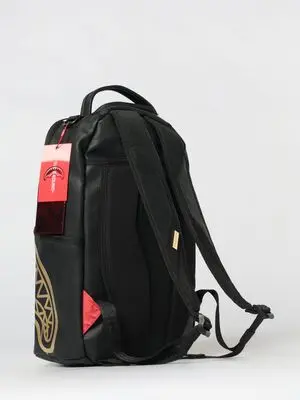 SPRAYGROUND That Gold Drip Logo Print Polyurethane Backpack