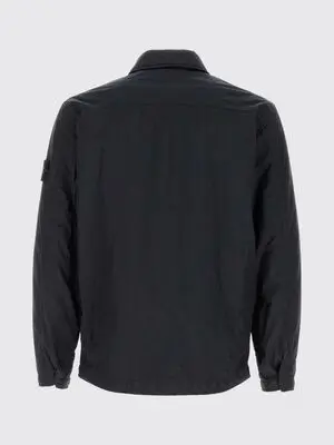 Stone Island Nylon Shirt Jacket With Patch Pockets And Compass Logo