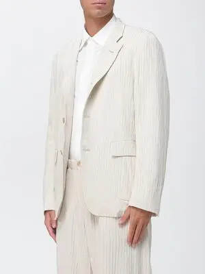 Emporio Armani Single-breasted Viscose Blazer With Patch Pockets