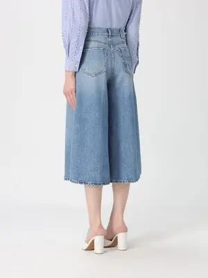 Pinko Cropped Wide Leg Jeans