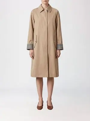 OOF WEAR Single-breasted Knee-length Technical Fabric Trench Coat With Classic Collar - Brown